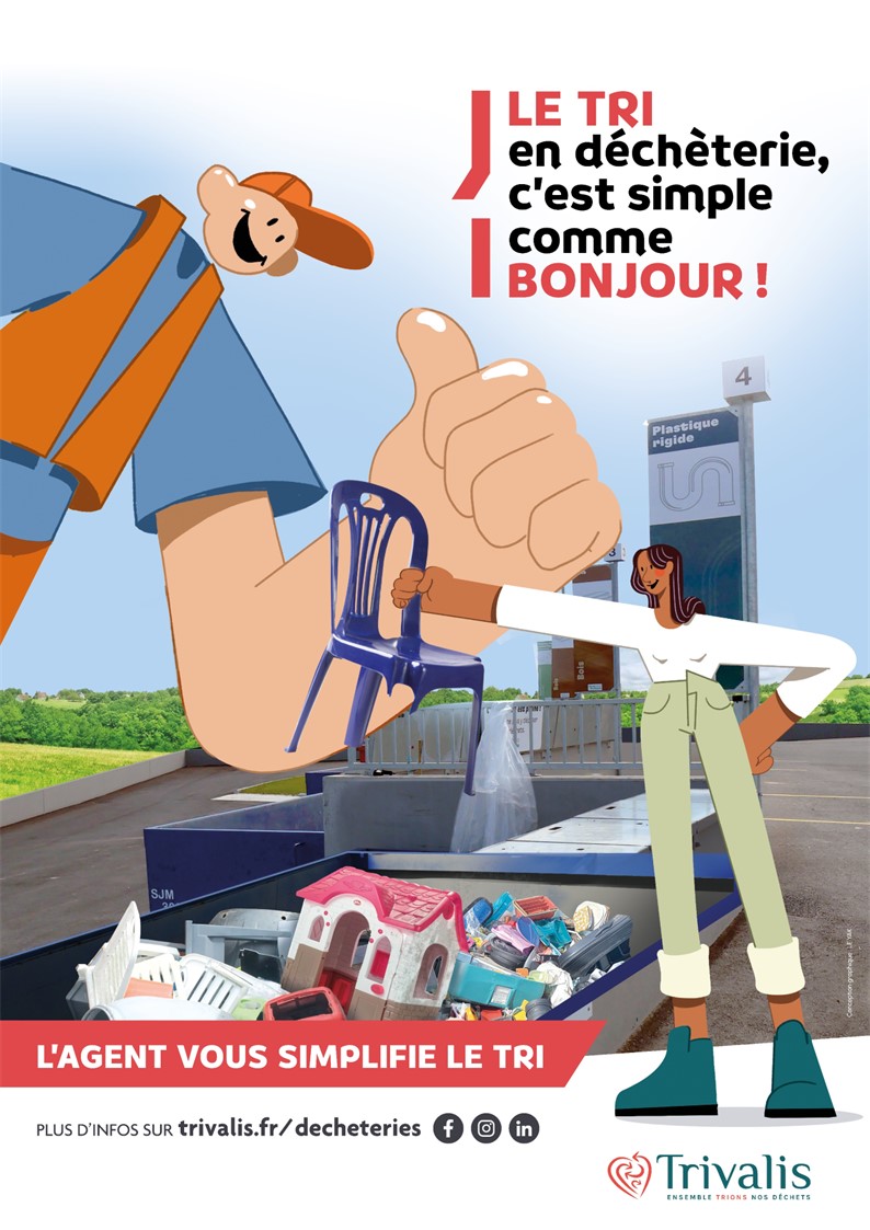 Le tri en déchèterie, c'est simple comme UN BONJOUR - Héros Territoriaux